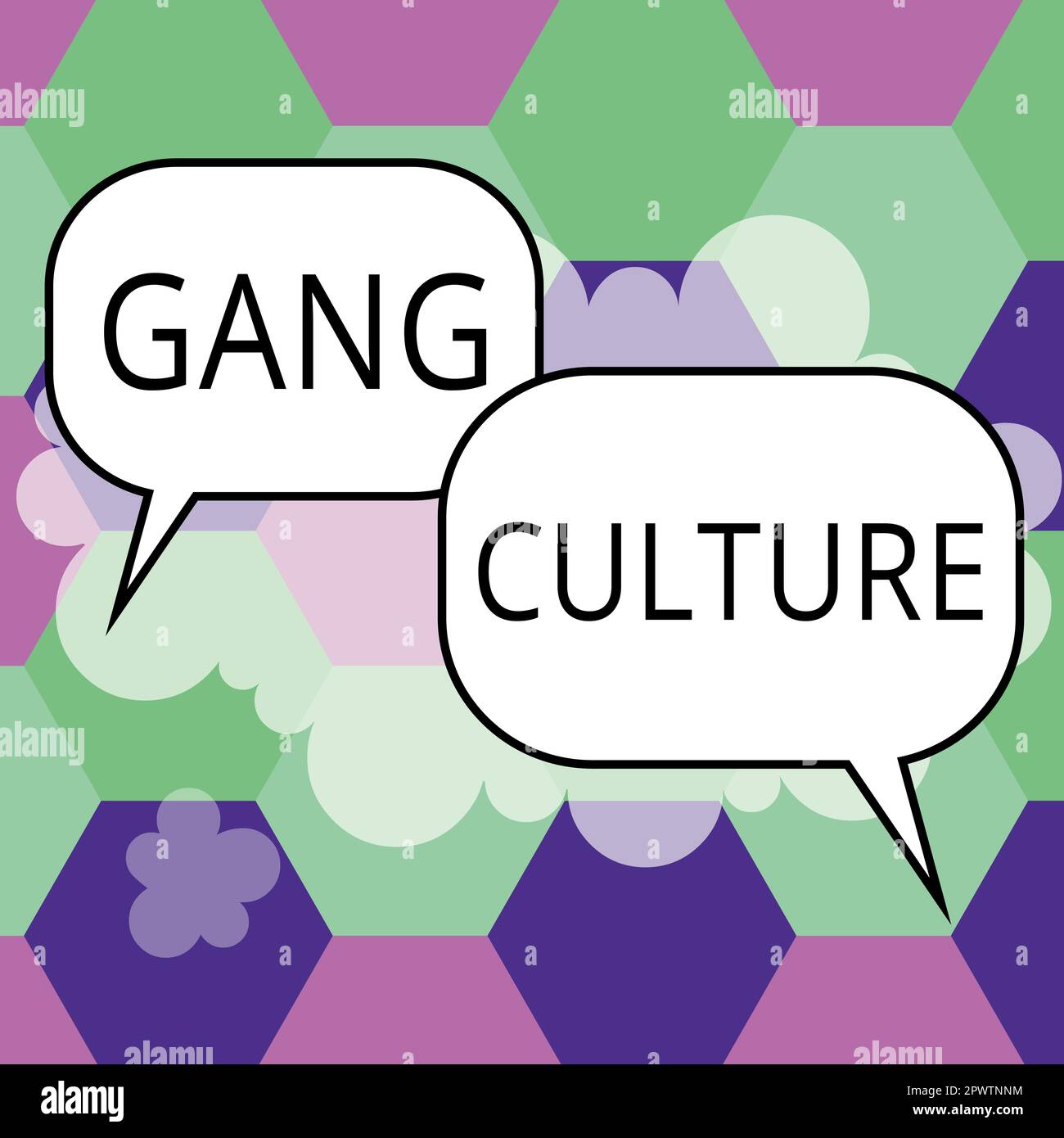 Sign displaying Gang Culture, Business overview particular organization ...