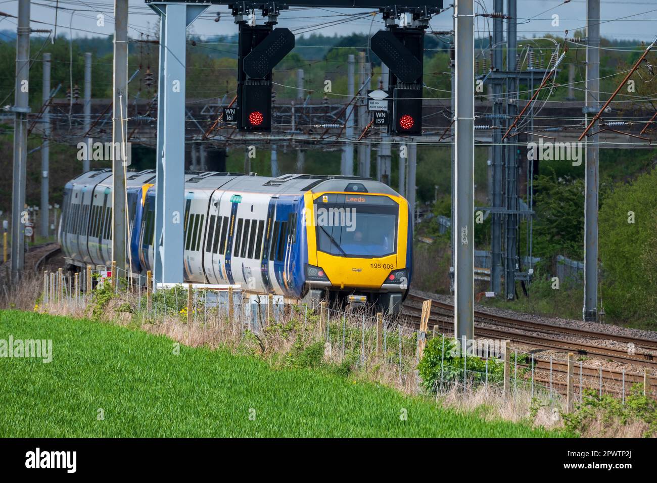 Northern Rail Class 195 class diesel multiple-unit passenger train from ...