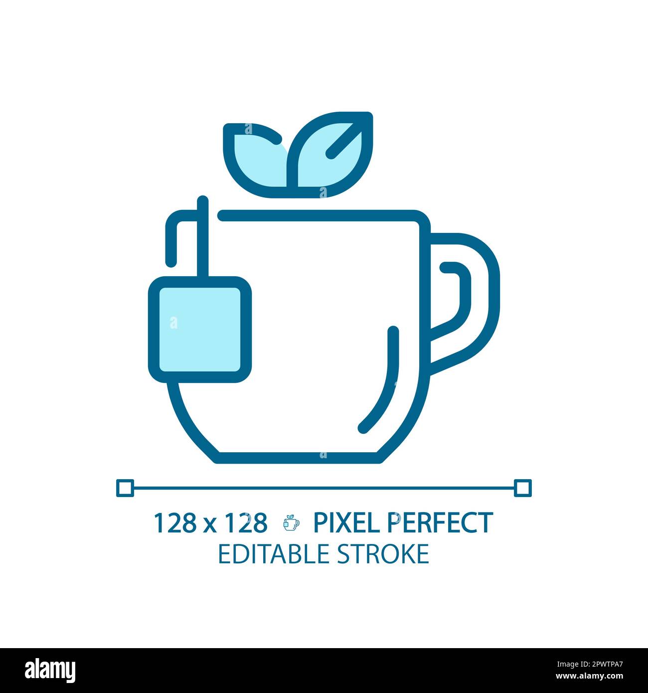 Tea pixel perfect blue RGB color icon Stock Vector Image & Art - Alamy Tea pixel perfect blue RGB color icon Stock Vector Image & Art - Alamy