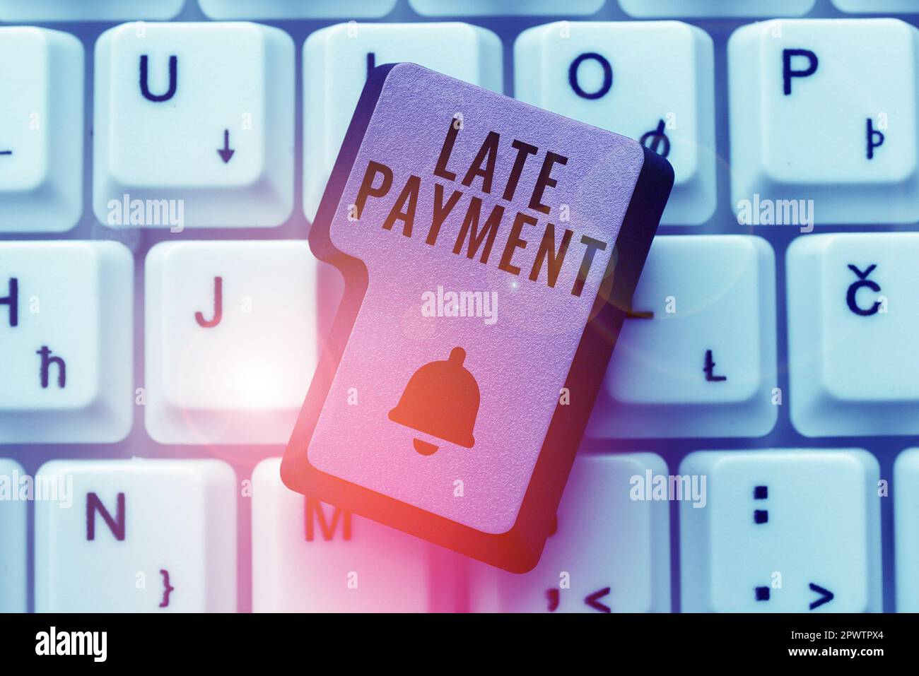 Sign displaying Late Payment, Conceptual photo payment made to the ...