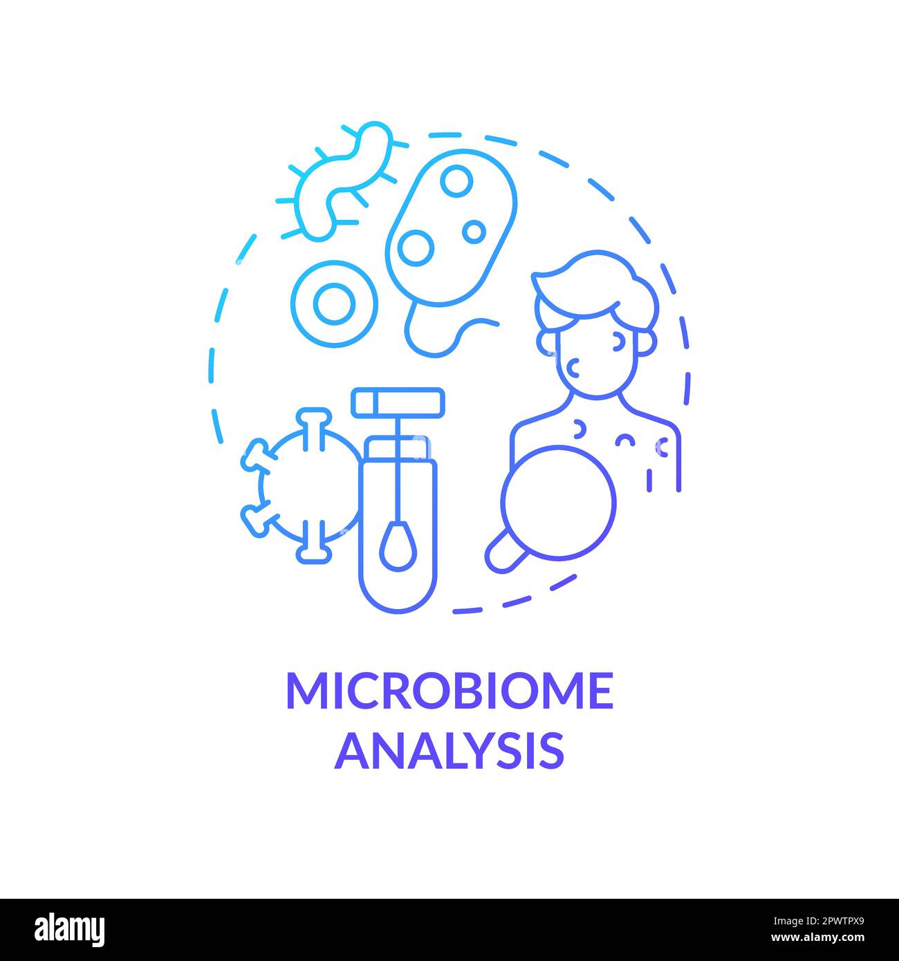 Microbiome analysis blue gradient concept icon Stock Vector Image & Art ... Microbiome analysis blue gradient concept icon Stock Vector Image & Art ...