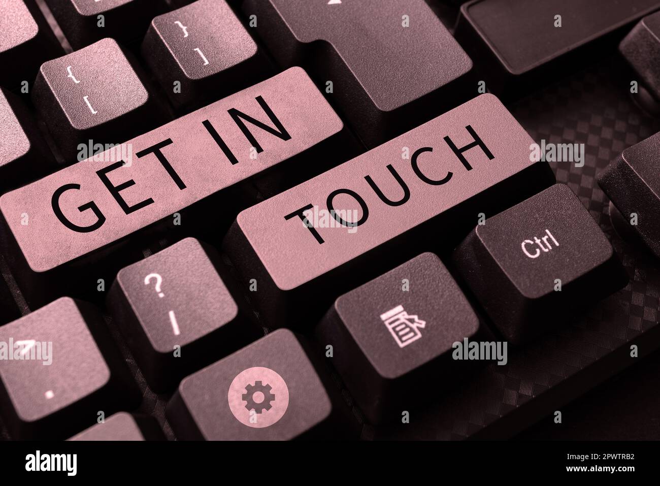 Inspiration showing sign Get In Touch, Word Written on Stay in contact ...