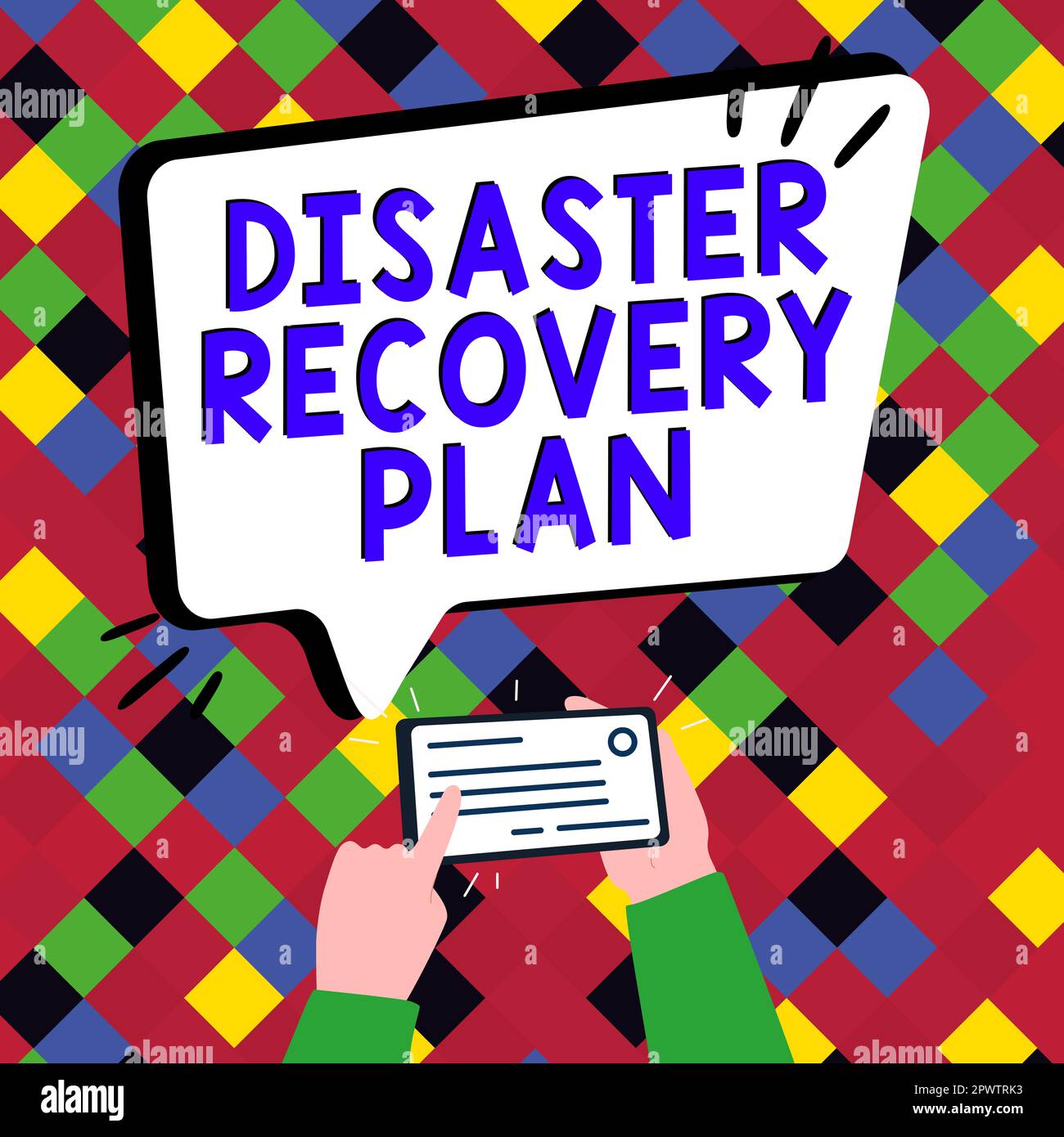 Sign displaying Disaster Recovery Plan, Business concept having backup ...