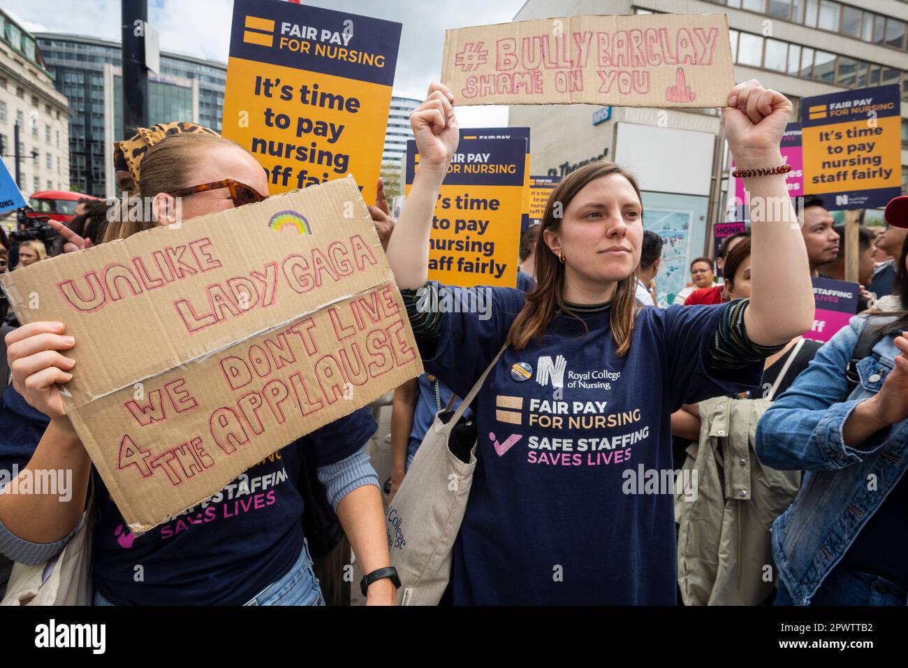 Unite nhs protest hi-res stock photography and images - Alamy