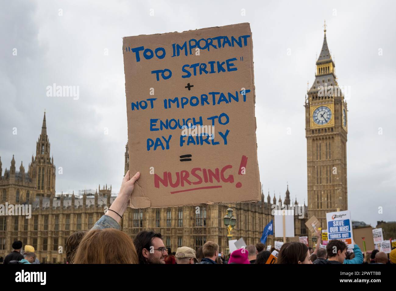 Nhs nurses day protest hi-res stock photography and images - Alamy