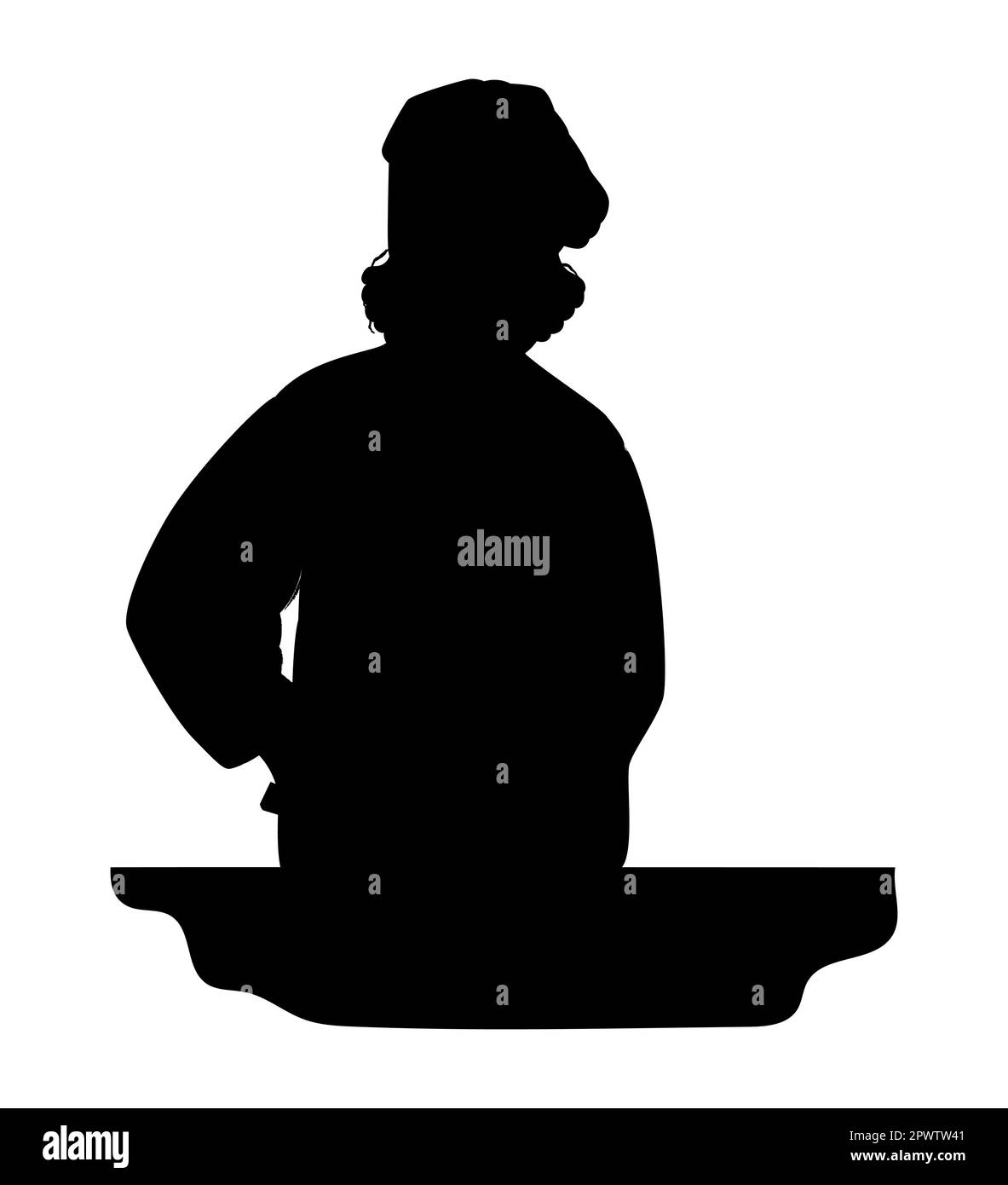 With a black cap Stock Vector Images - Alamy