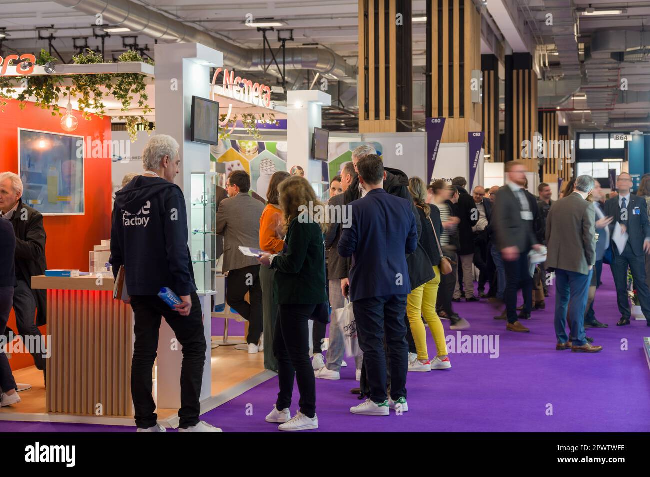 Paris Pharmapack 2023 by CPHI, interior exhibition hall of Paris Expo ...