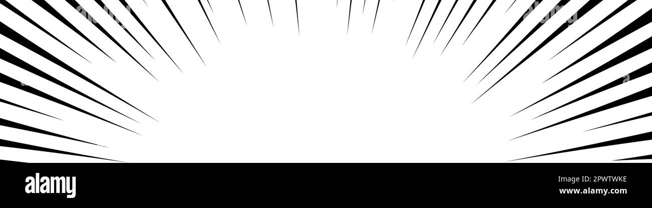 Comic book speed lines. Action lines Manga effect. Pattern of fast ...