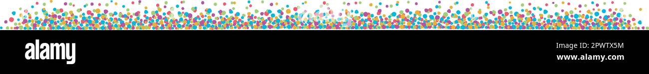 A border to use as a separator, made with random and irregular colored ...