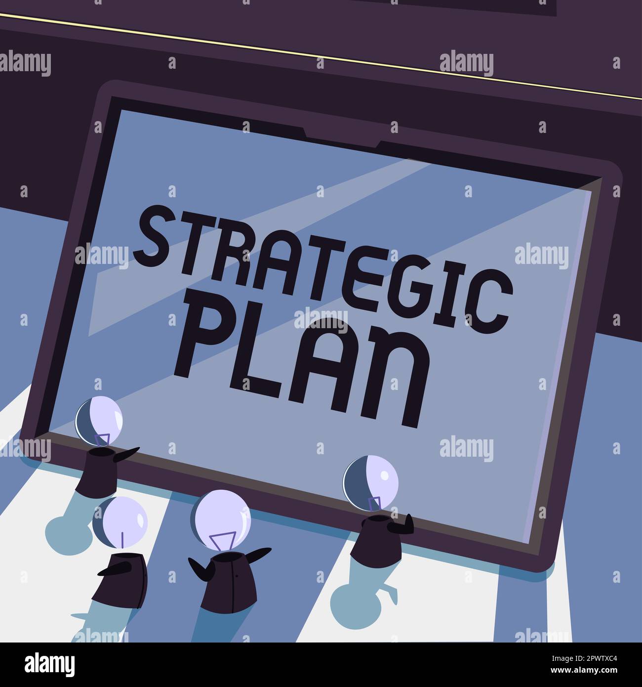 Inspiration showing sign Strategic Plan, Internet Concept A process of ...