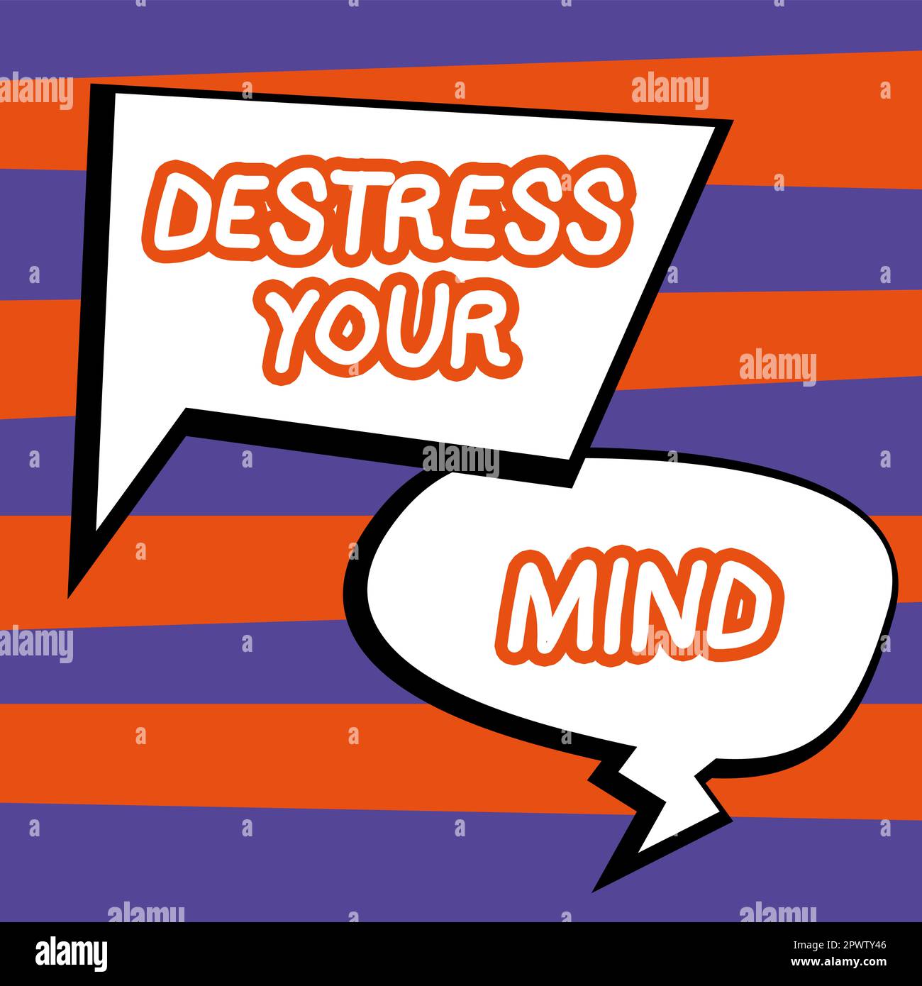 Hand writing sign Destress Your Mind, Word Written on to release mental ...