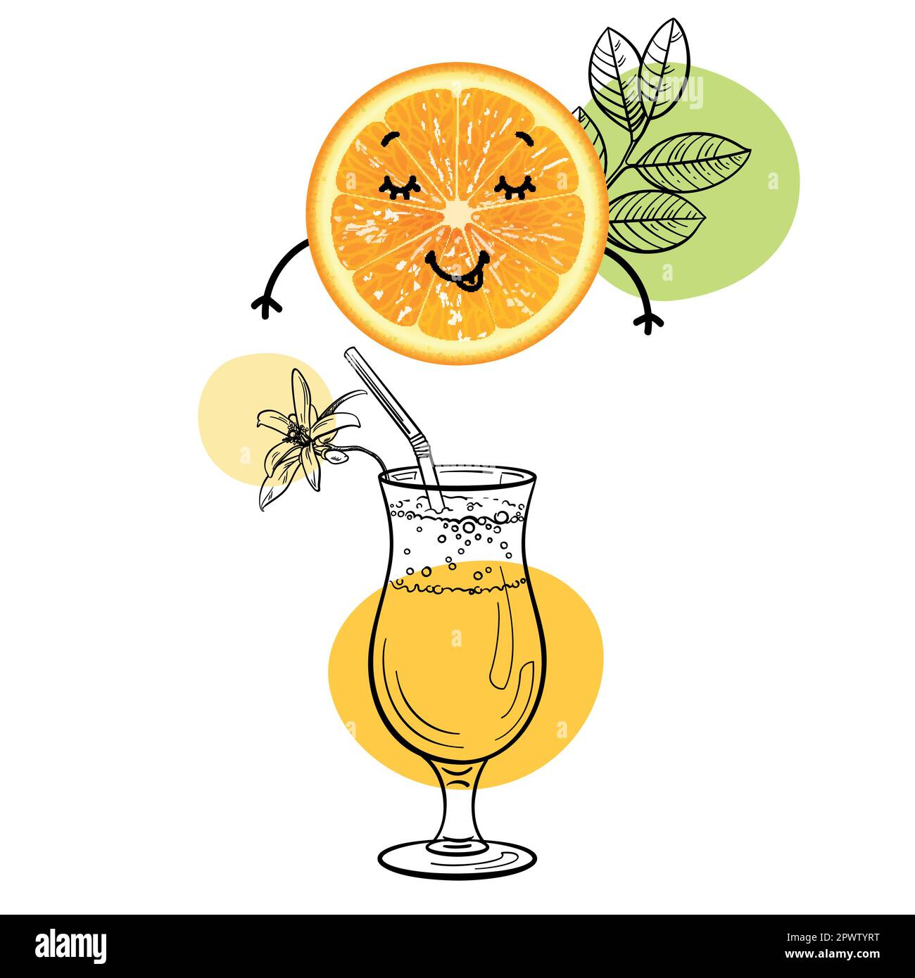 Cartoon cocktail hi-res stock photography and images - Alamy