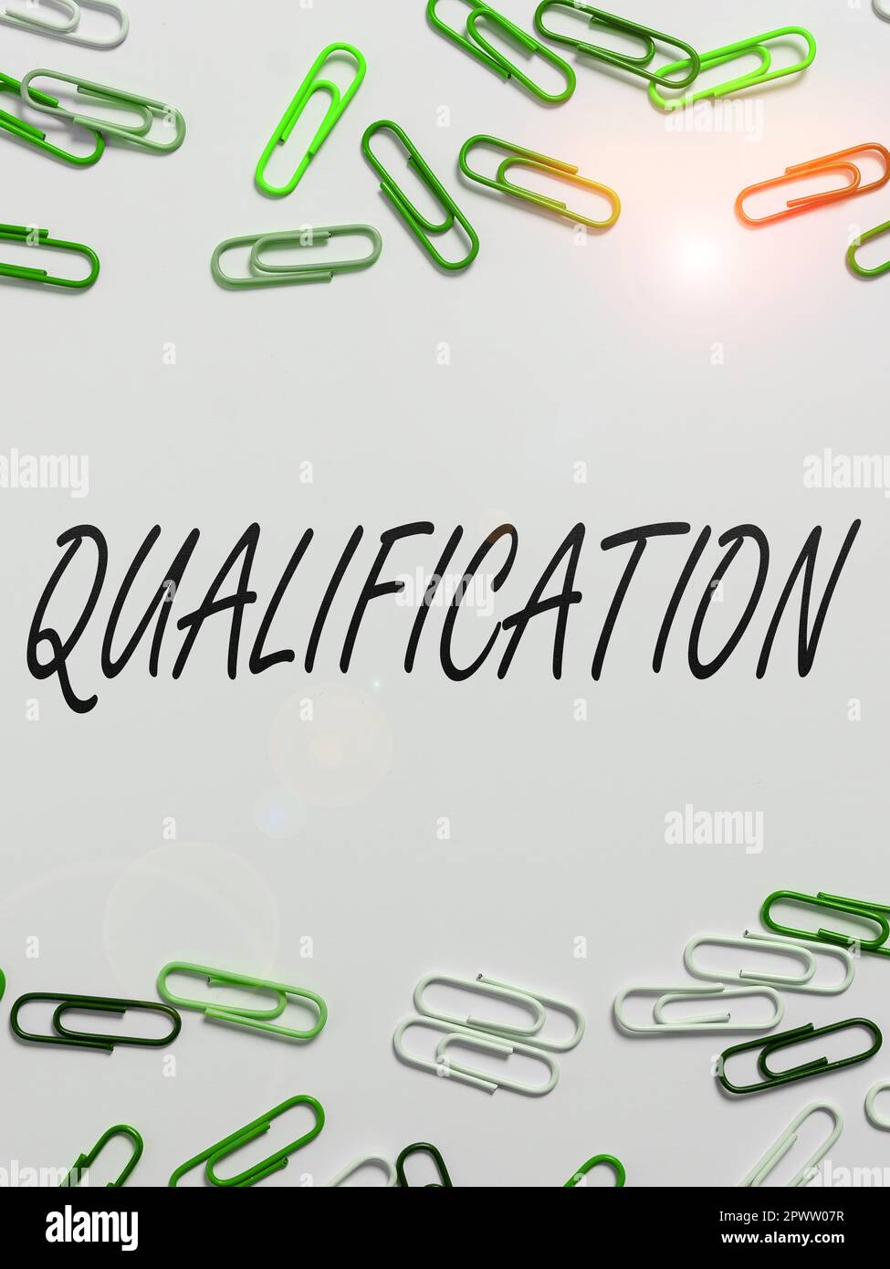 Inspiration showing sign Qualification, Internet Concept Officially ...