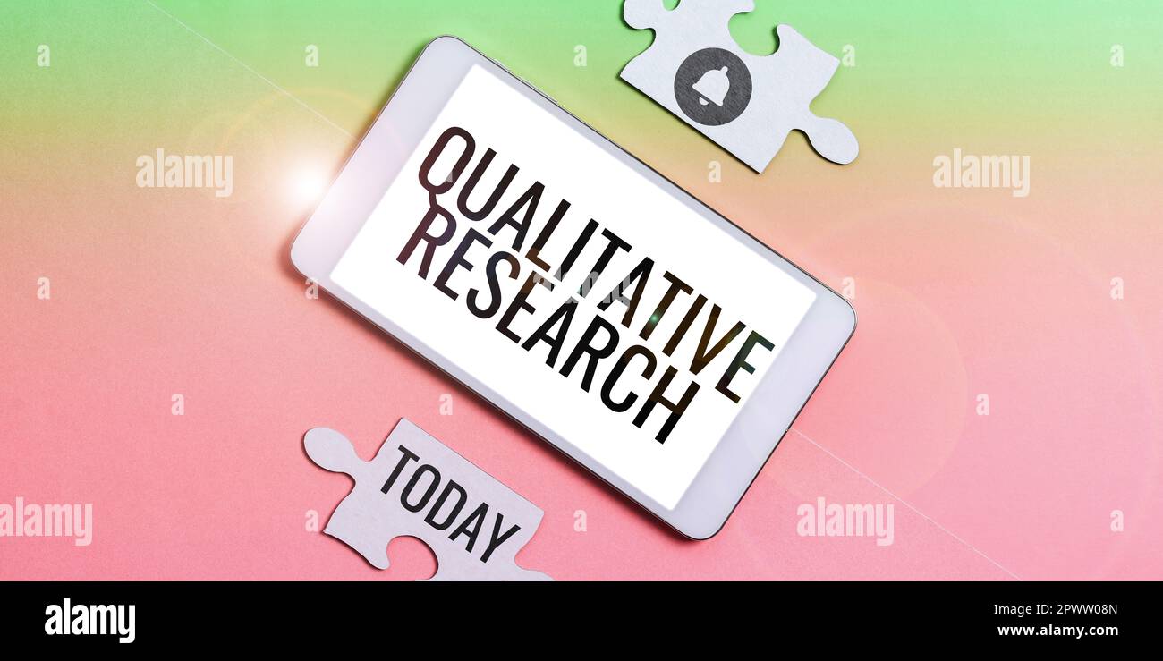 Inspiration showing sign Qualitative Research, Business overview ...
