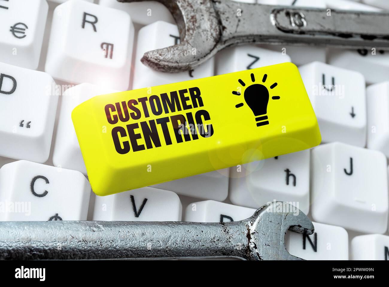 Conceptual display Customer Centric, Business concept process of ...