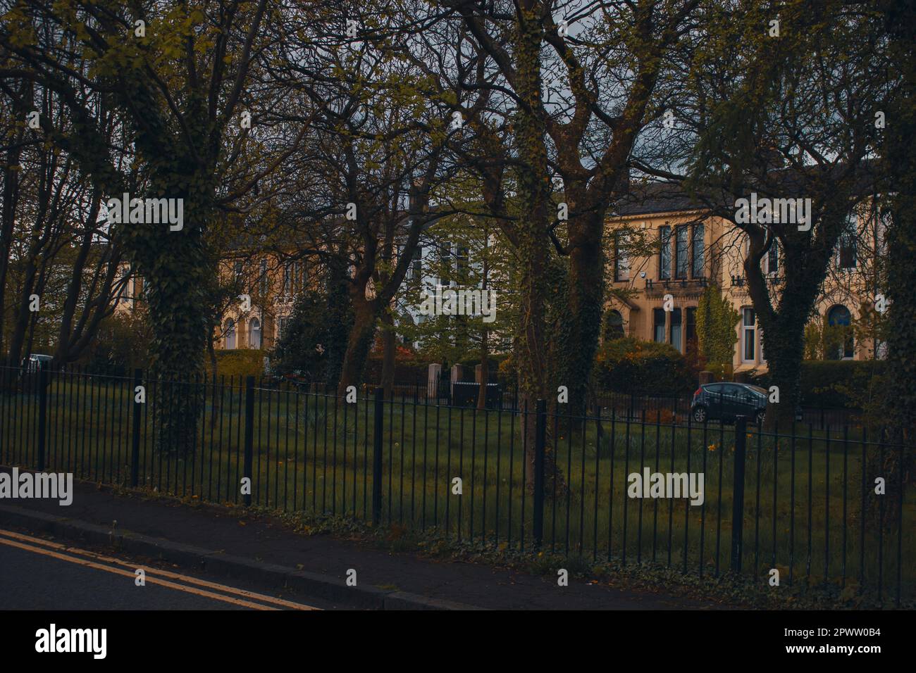 A row of terrace homes in Glasgow in the eastern suburb of Dennistoun ...