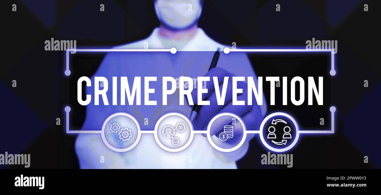 Inspiration showing sign Crime Prevention, Word Written on Federal ...
