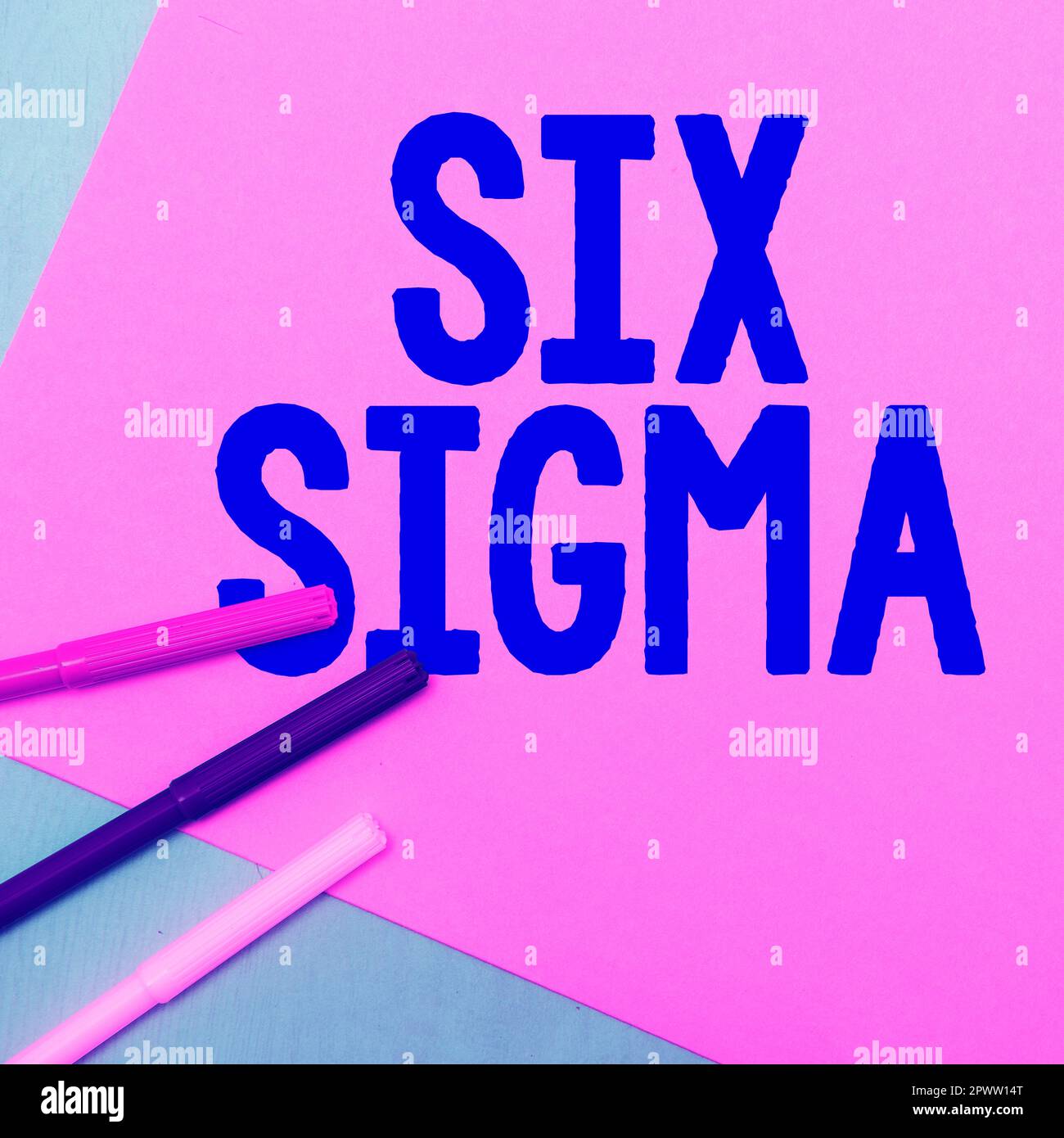 Conceptual display Six Sigma, Word for management techniques to improve ...