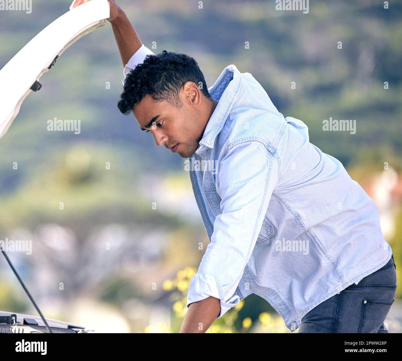 Annoyed breakdown hi-res stock photography and images - Alamy