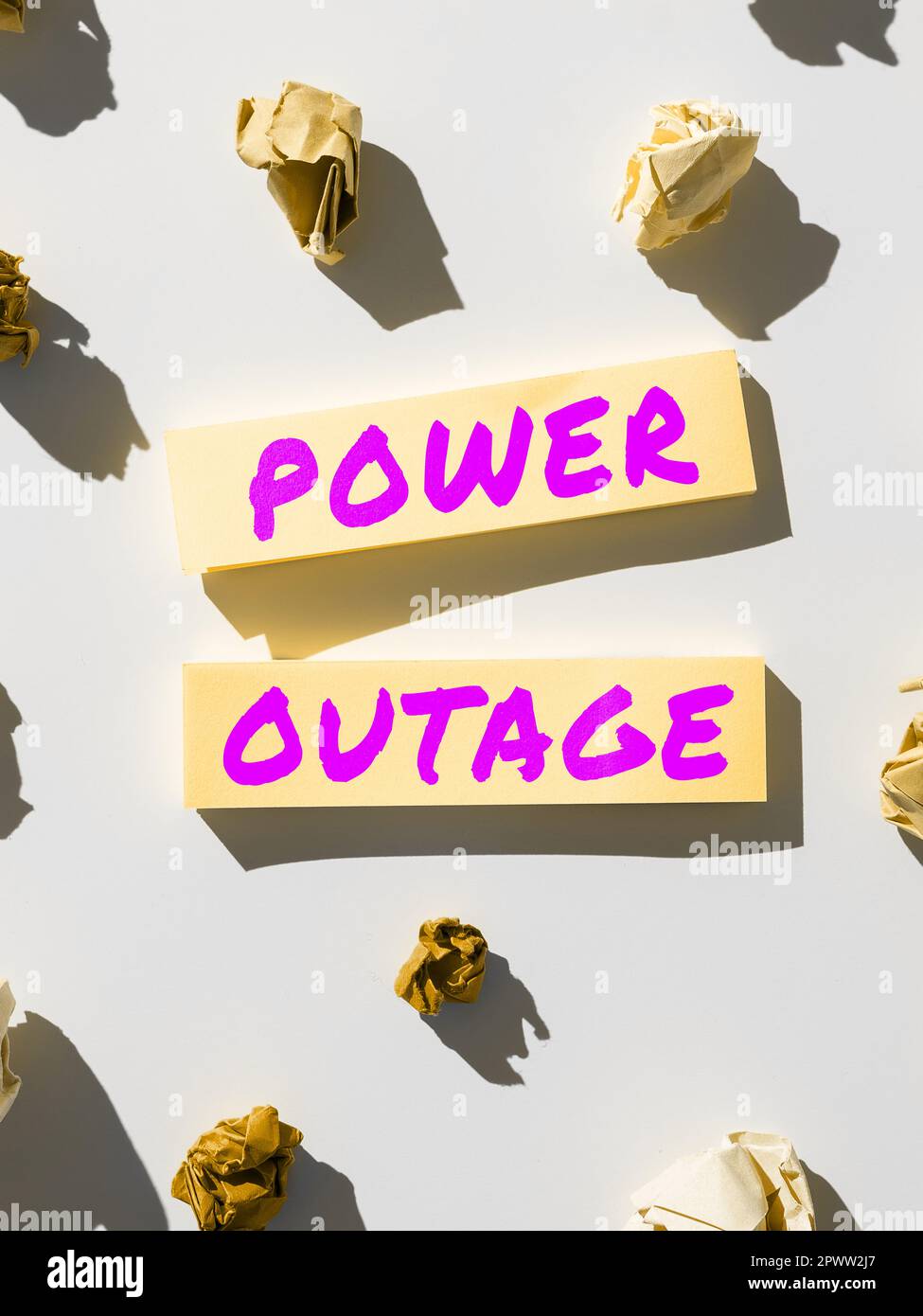 Hand writing sign Power Outage, Concept meaning The ability to ...