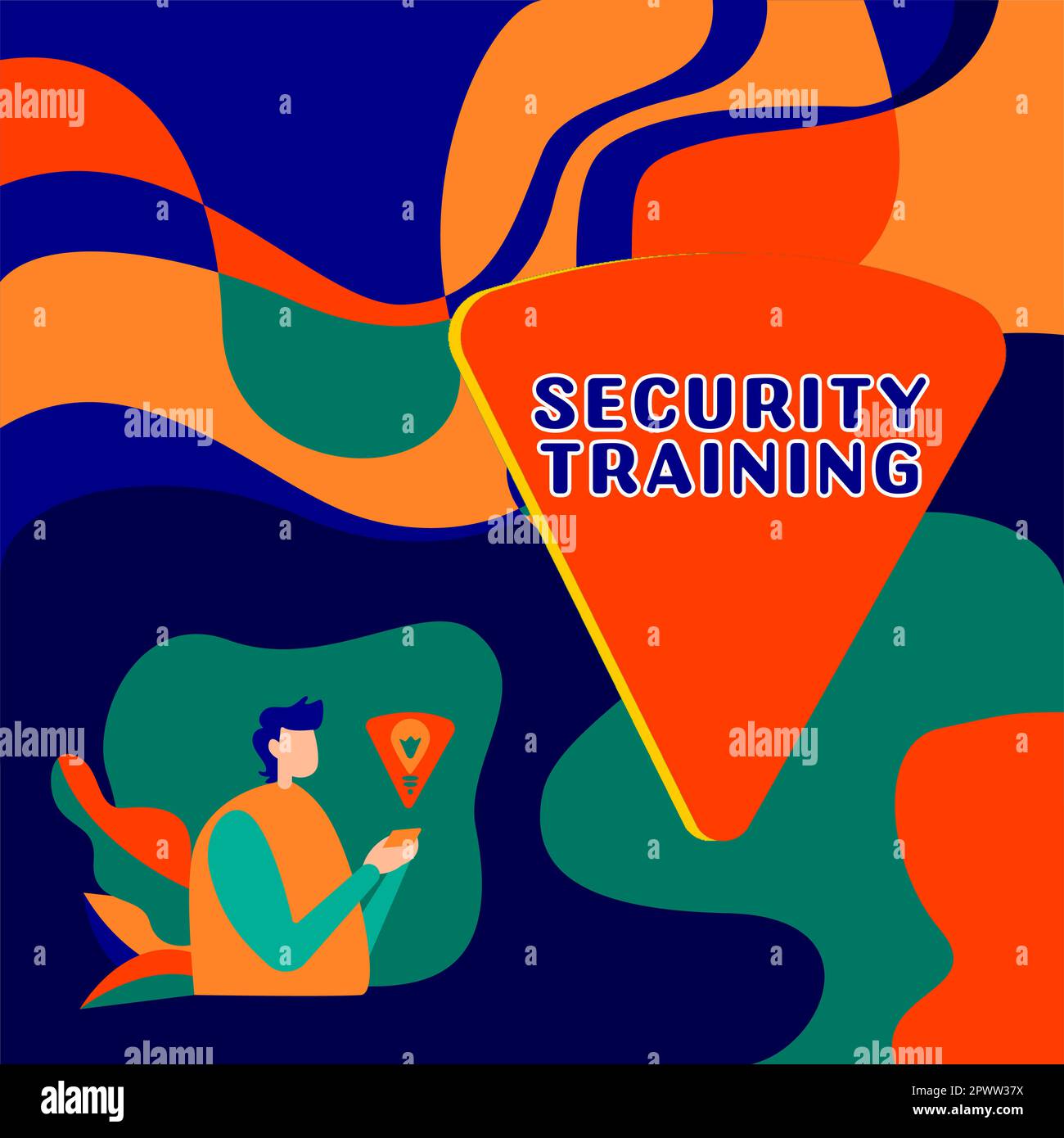 Sign displaying Security Training, Word Written on providing security ...