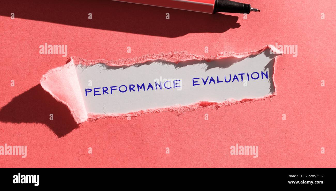 Inspiration Showing Sign Performance Evaluation Business Concept The