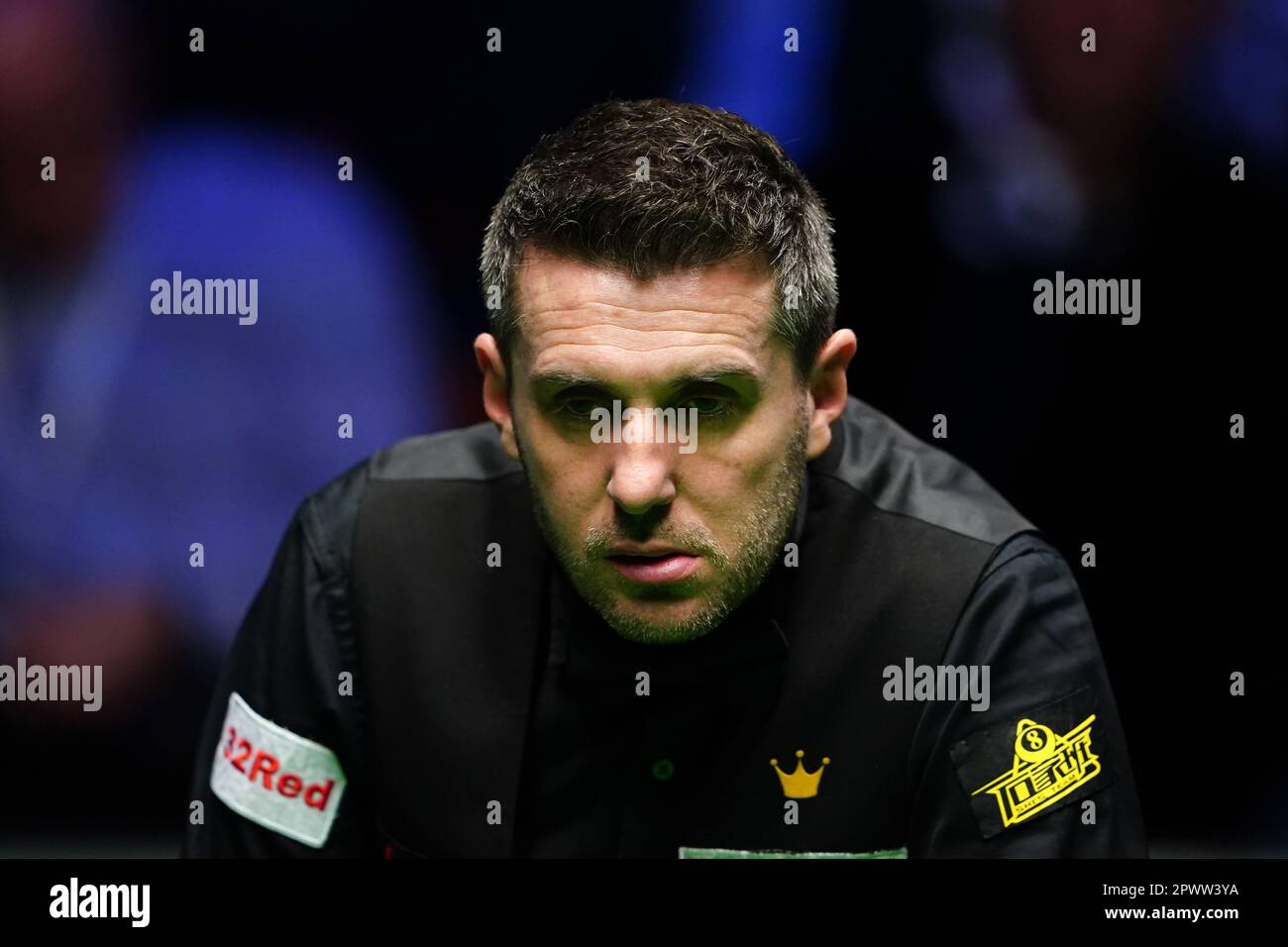 Mark Selby in action against Luca Brecel (not pictured) during the ...