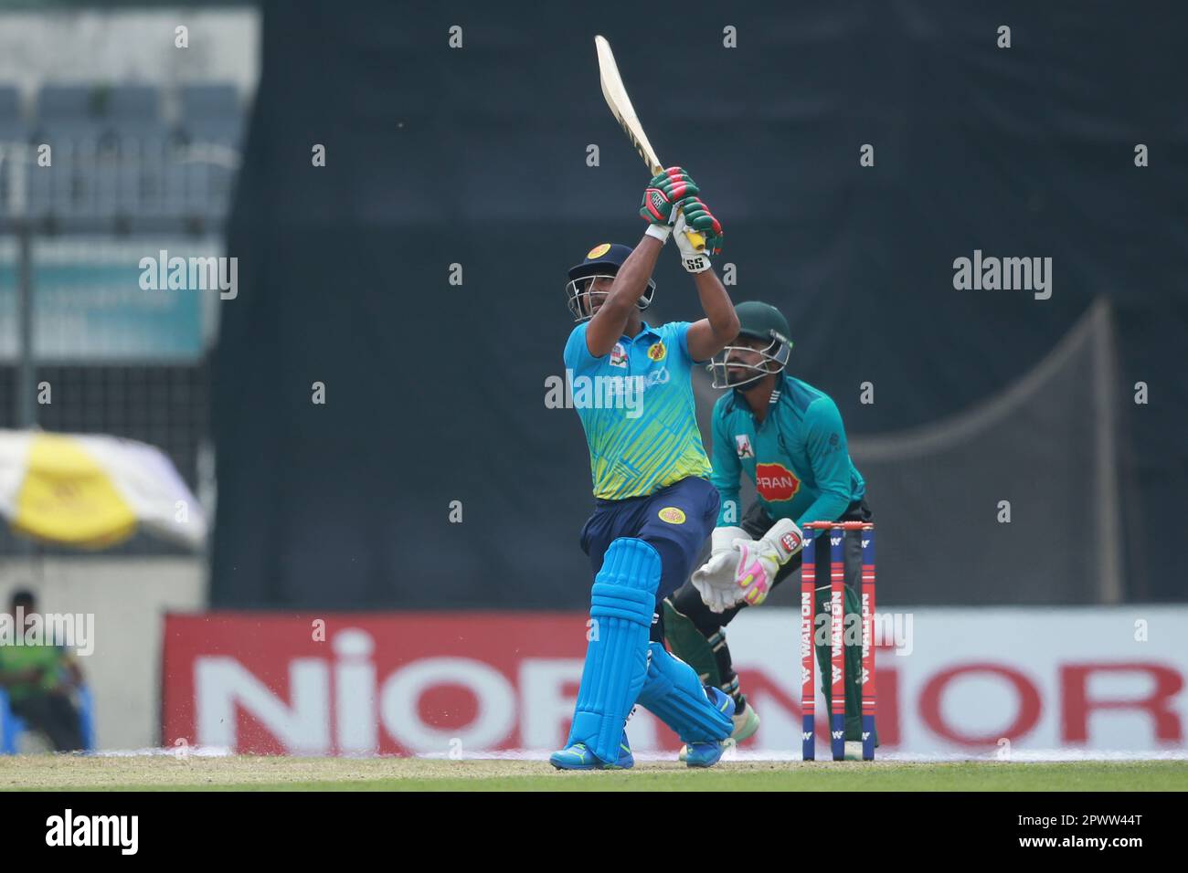 Captain Mosaddek Hossain bats as he came up with sterling all-round ...