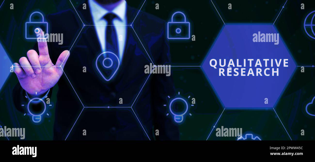Text showing inspiration Qualitative Research, Business approach ... Text showing inspiration Qualitative Research, Business approach ...