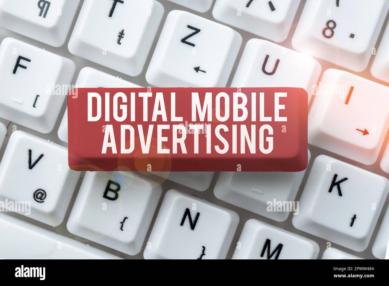 Hand writing sign Digital Mobile Advertising, Business overview ...