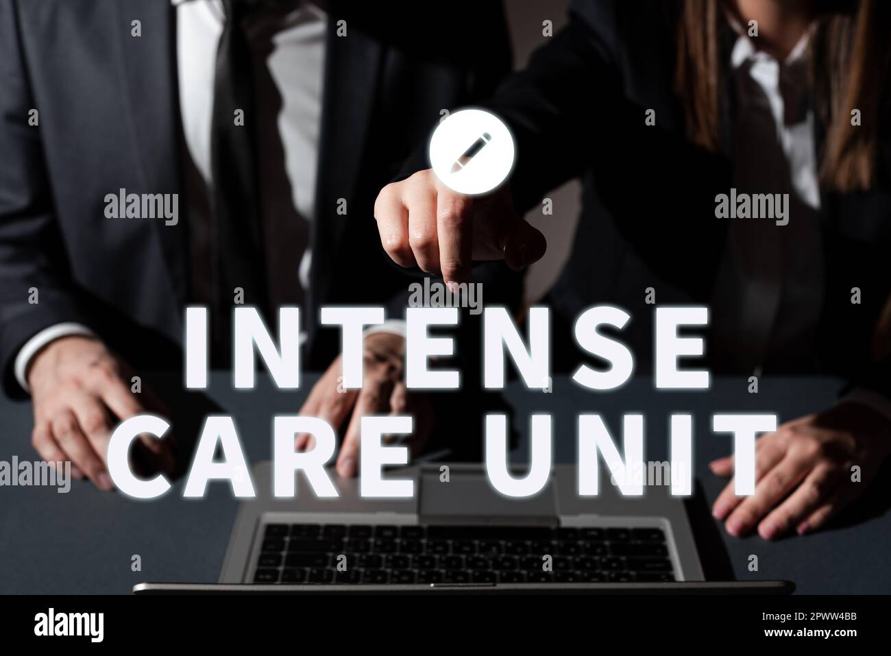 Handwriting text Intense Care Unit, Internet Concept a unit in a ...