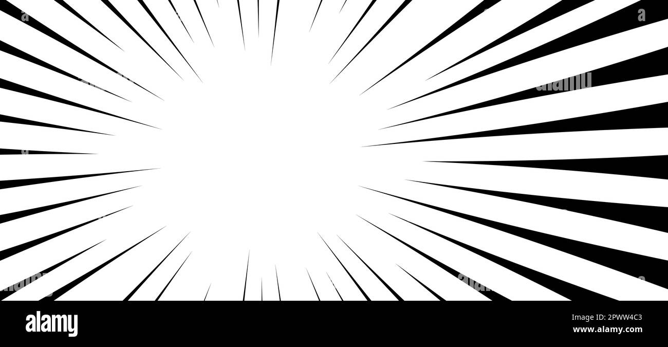 Comic book speed lines. Action lines Manga effect. Pattern of fast ...