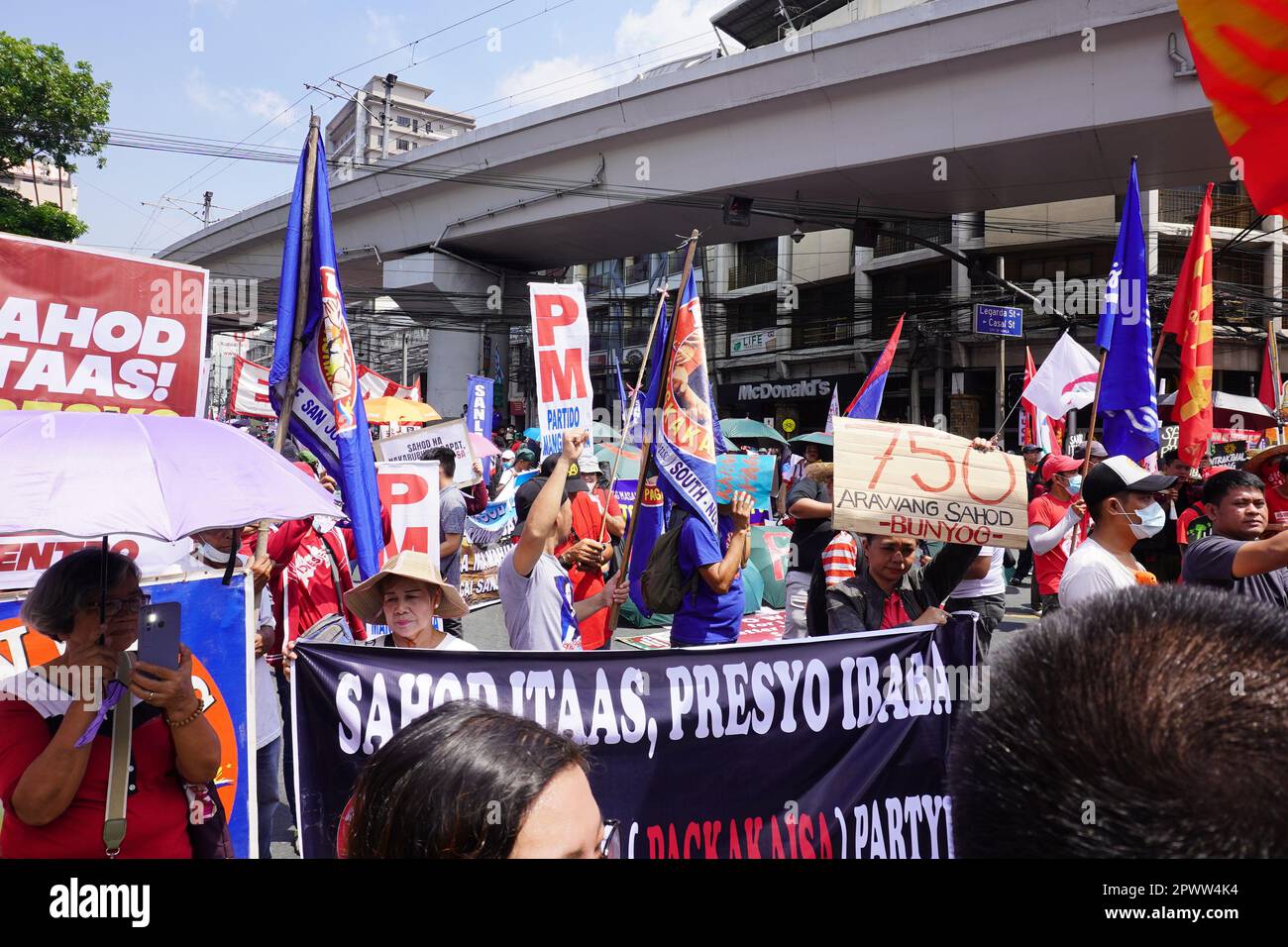Manila, Philippines. 01st May, 2023. Various Filipino labor groups and ...