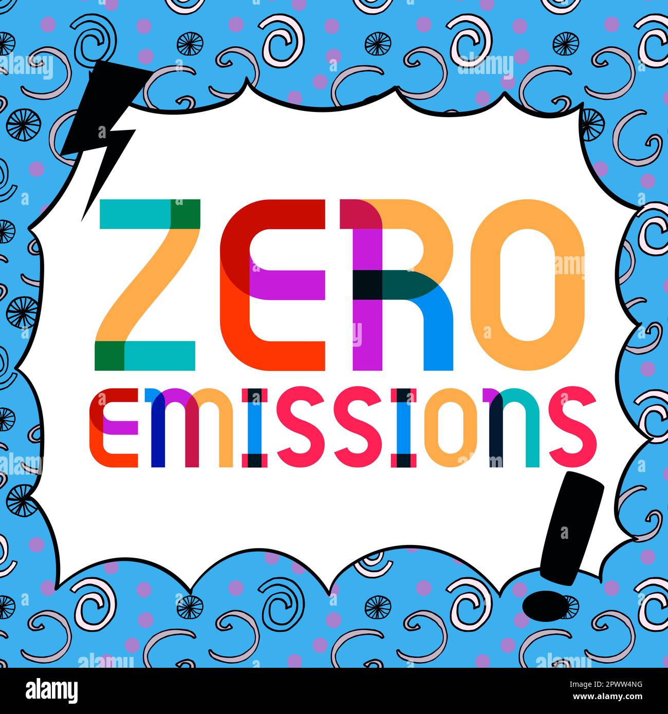 Inspiration showing sign Zero Emissions, Conceptual photo emits no ...