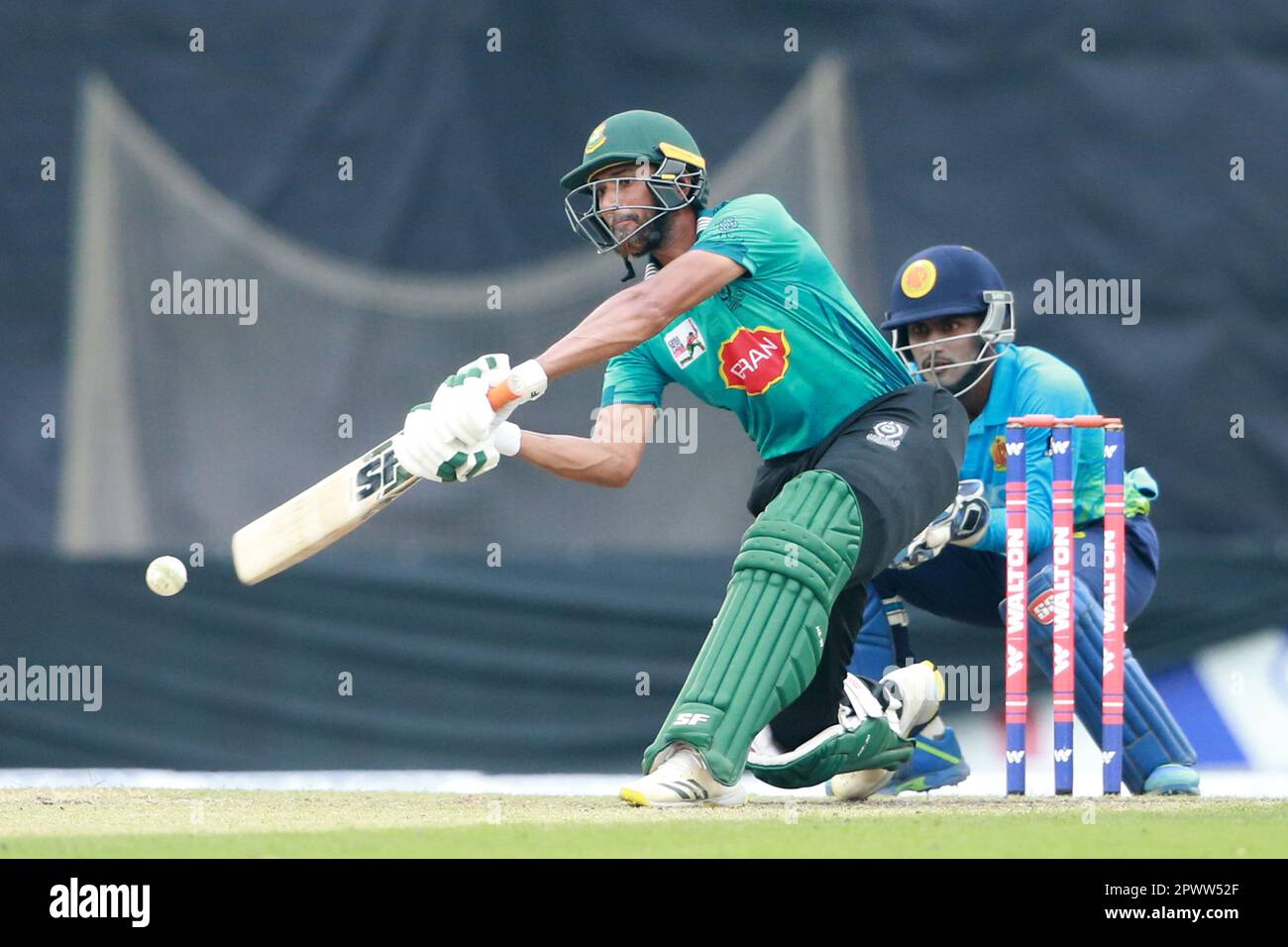 Mohammedan Sporting Club player Mahmudullah bats during the Dhaka ...