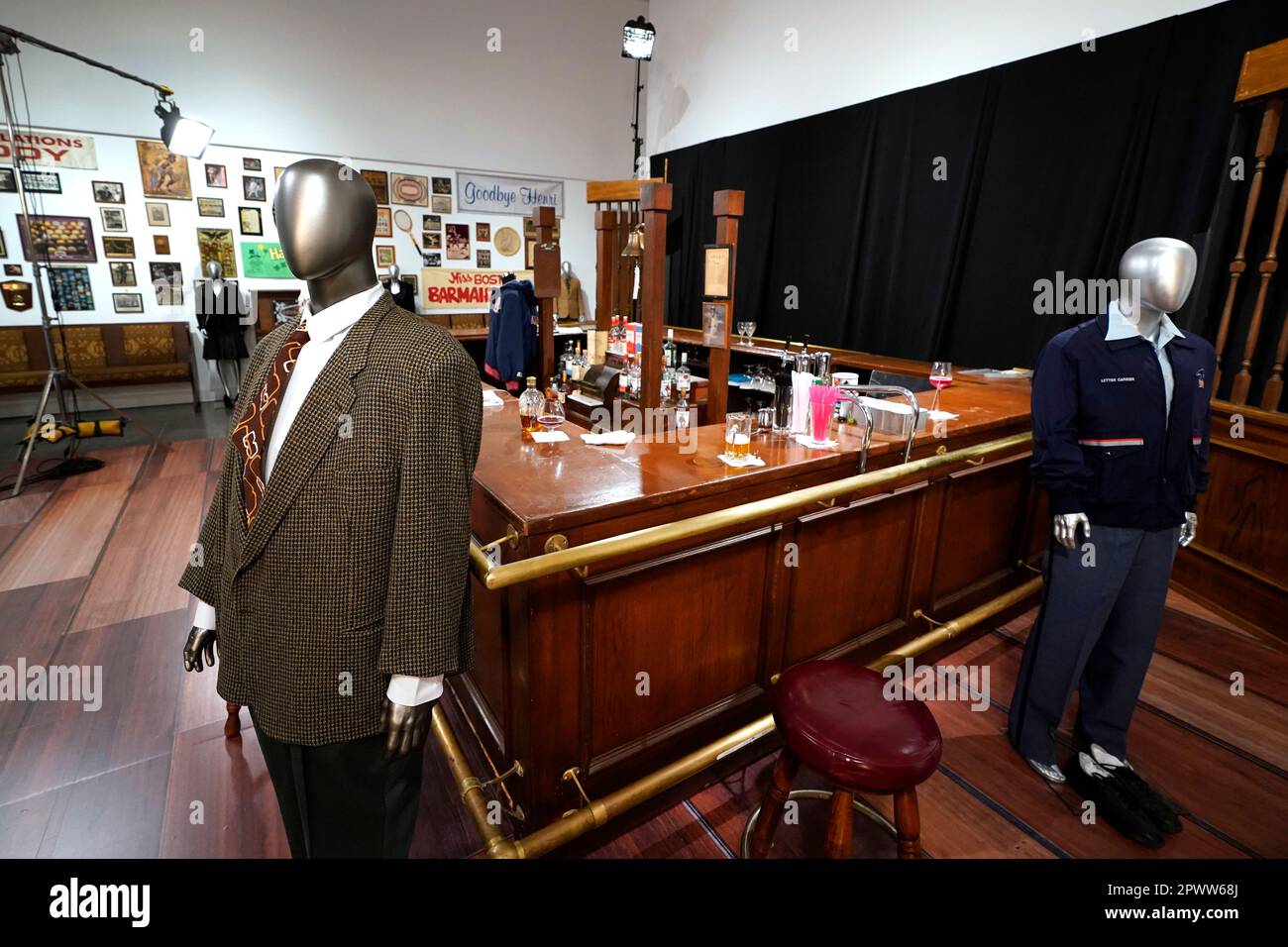 The bar used on the set of the television series "Cheers" and some ...