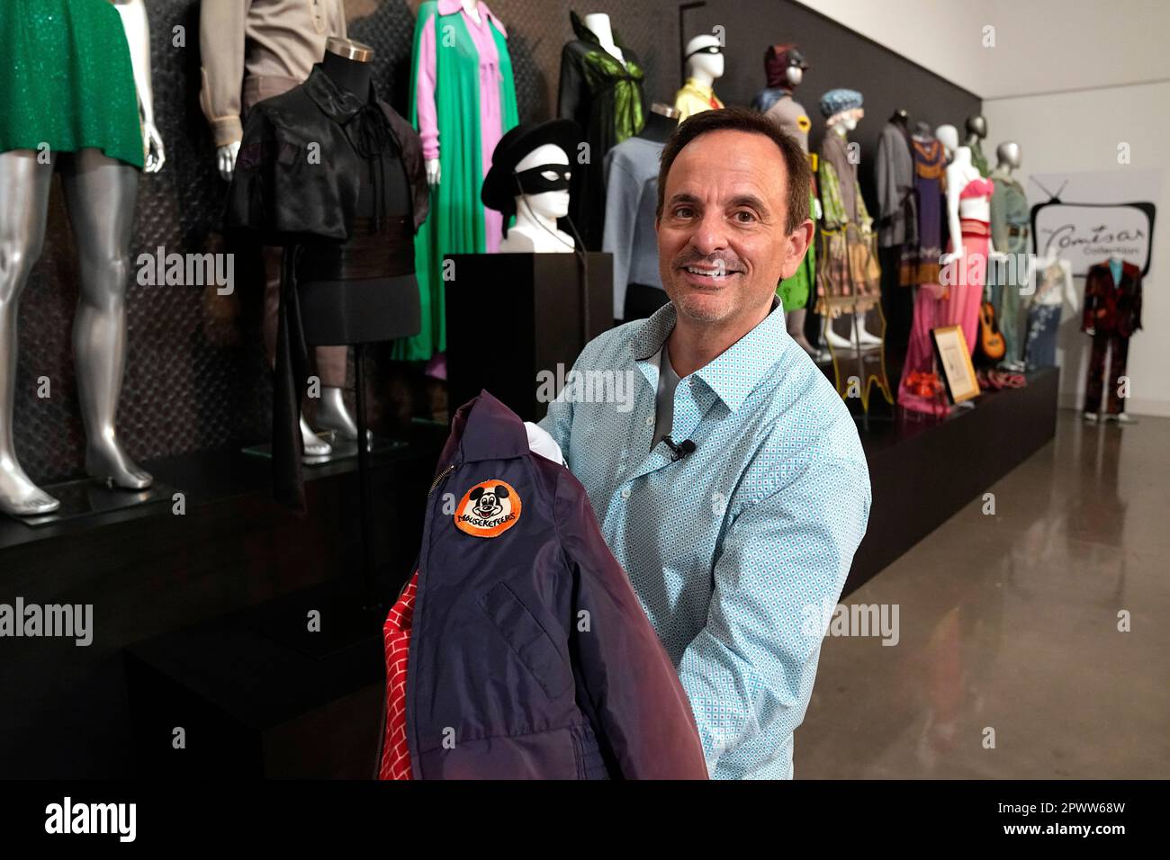 James Comisar holds the jacket worn by Annette Funicello on "The Mickey ...