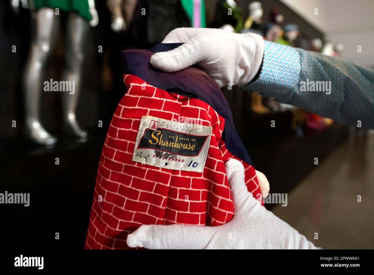 The jacket tag that shows the name "Annette", and was worn by Annette ...