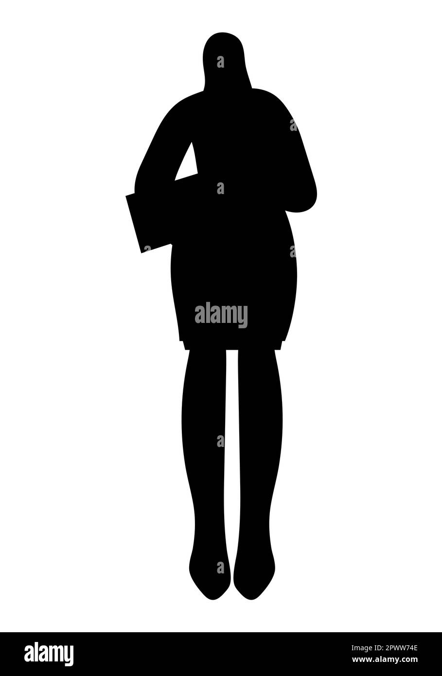 Office Workers Standing Silhouette