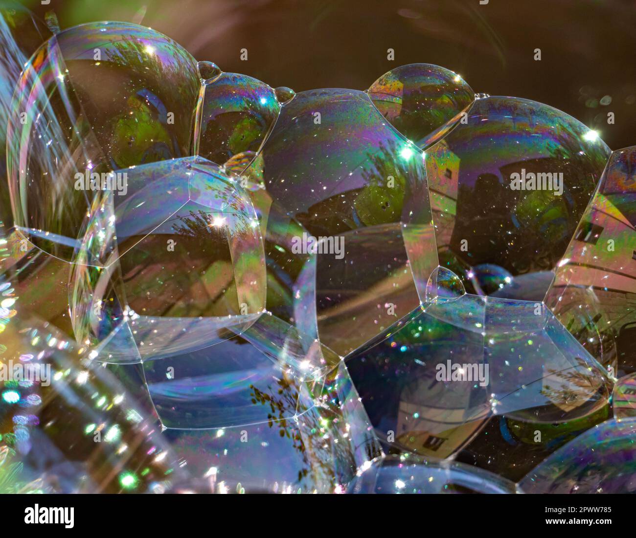 Colorful soap bubbles connected to each other Stock Photo - Alamy Colorful soap bubbles connected to each other Stock Photo - Alamy