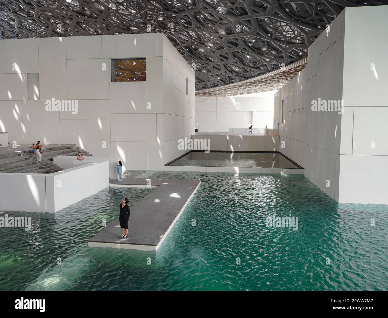 Abu Dhabi, UAE - March 21, 2023 : Louvre Museum in Abu Dhabi, United ...