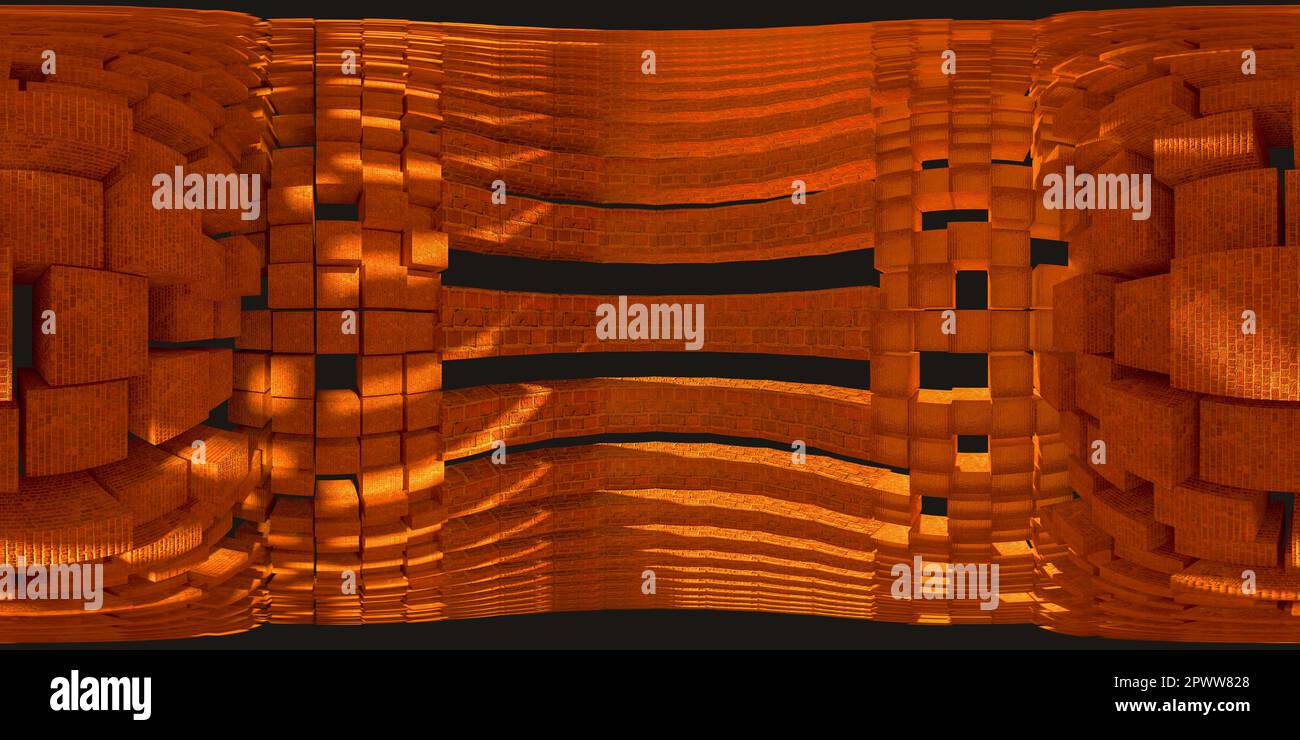 3d illustration, 3d rendering, vr 360 panorama abstract images of the ...