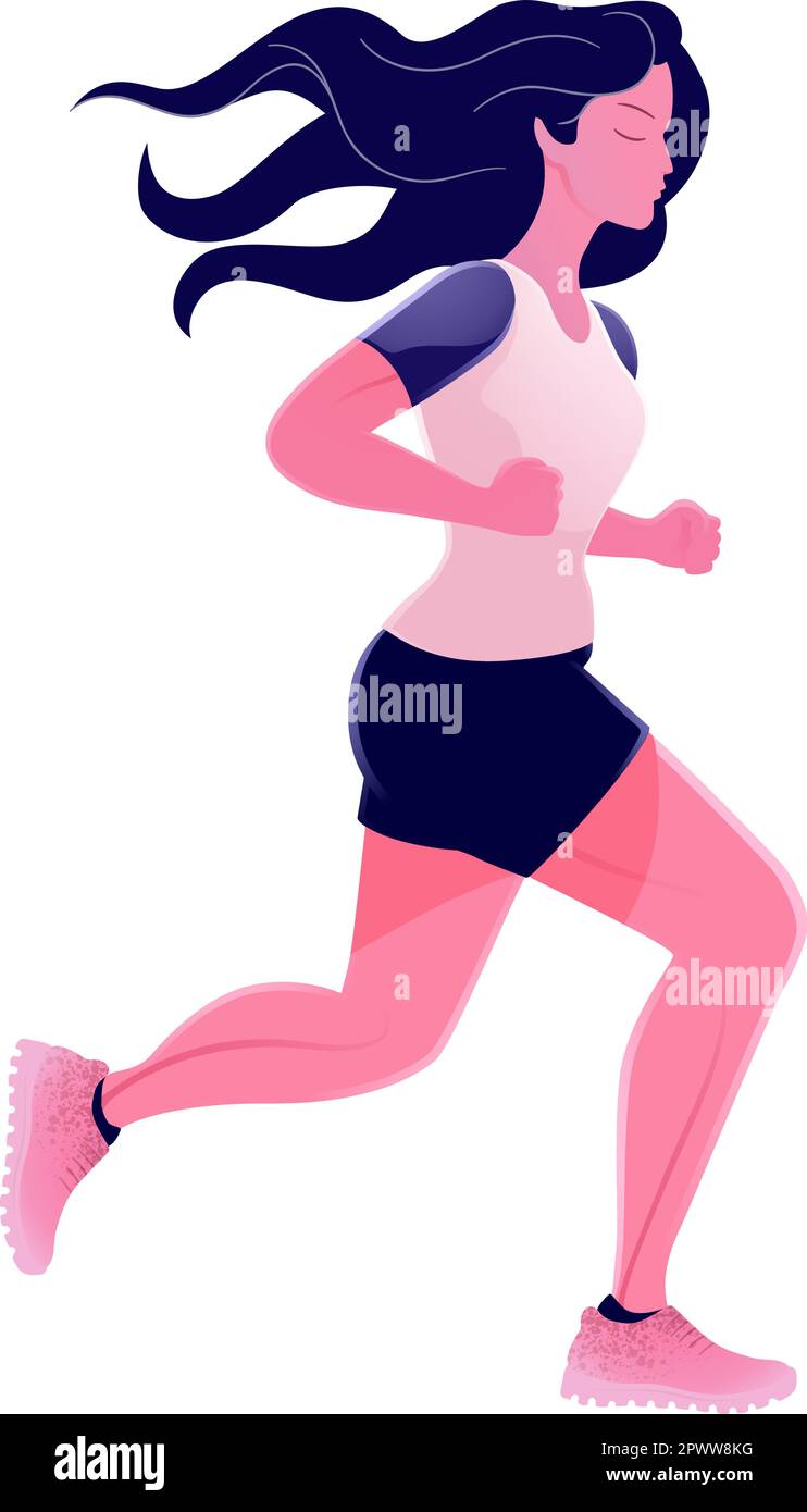 Pink runners Stock Vector Images - Alamy