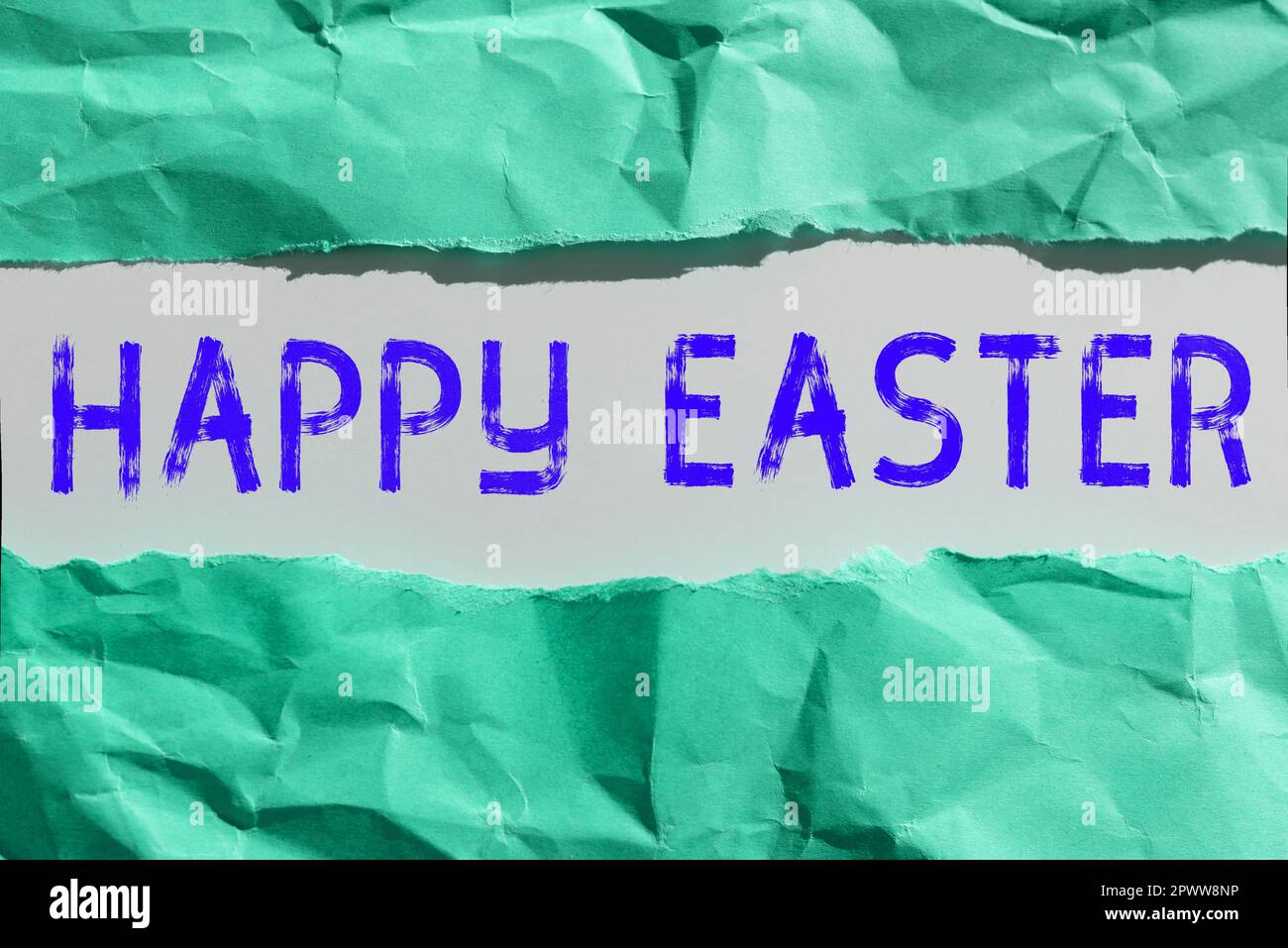 Handwriting text Happy Easter, Word for Christian feast commemorating ...