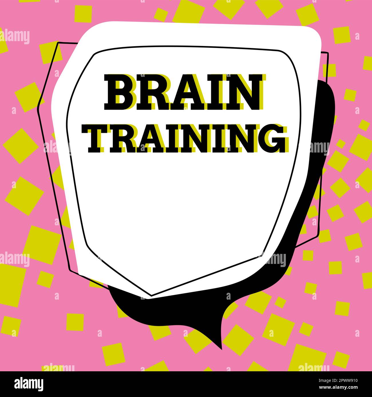 Conceptual display Brain Training, Business showcase mental activities ...