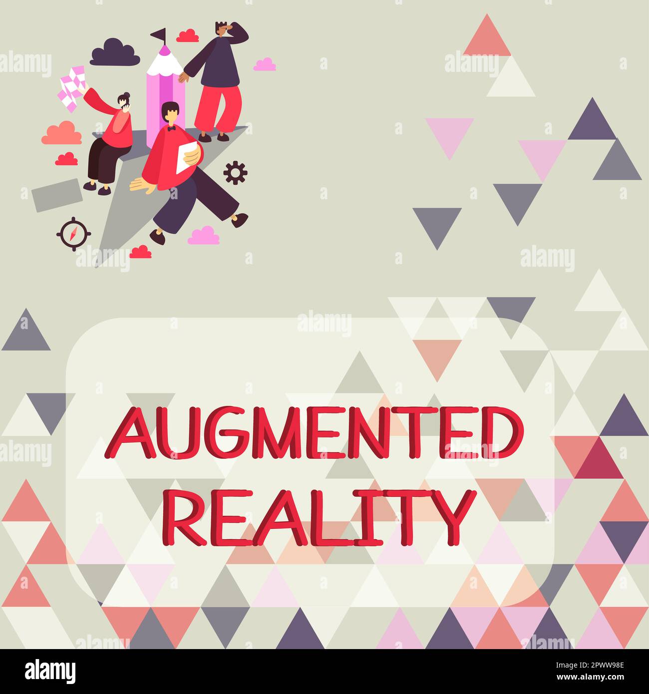 Conceptual display Augmented Reality, Conceptual photo technology that ...