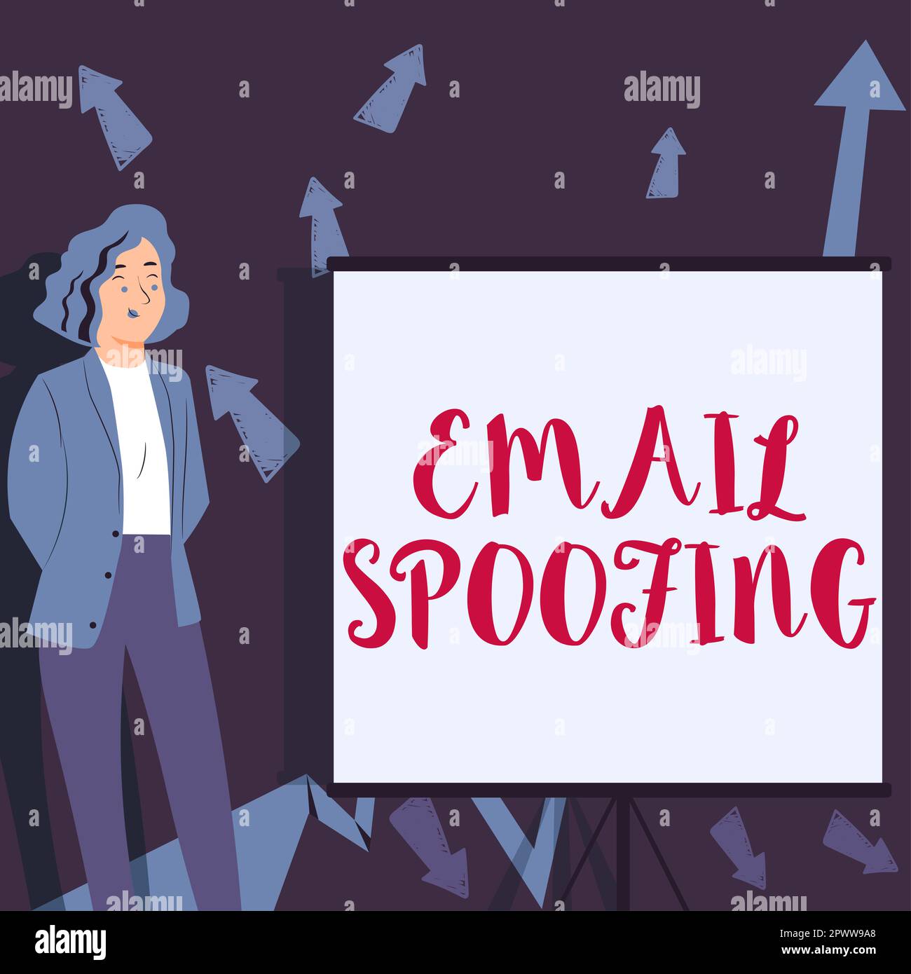Handwriting text Email Spoofing, Business overview secure the access ...