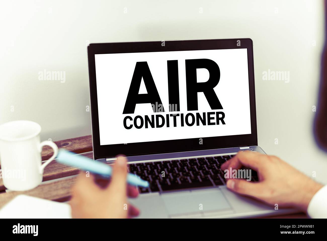 Writing displaying text Air Conditioner, Word for apparatus for washing ...