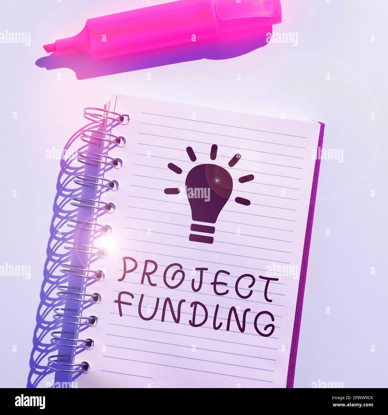 Text sign showing Project Funding, Business idea paying for start up in ...