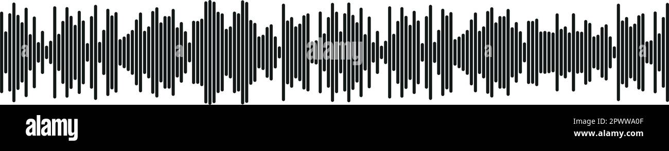 Sound radio form. abstract music audio soundwave. Vector isolated ...